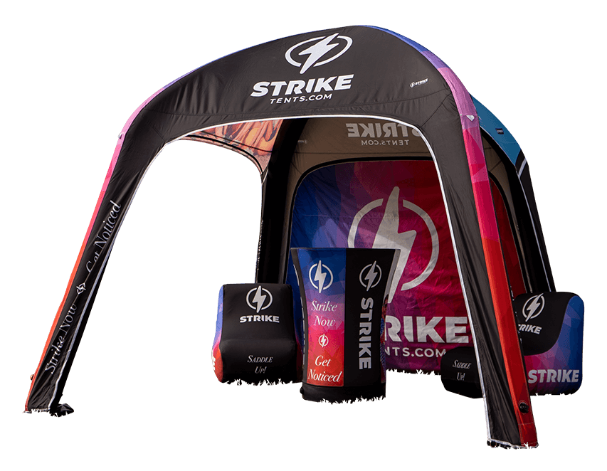 Custom Inflatable Trade Show Furniture | Strike Visuals LLC